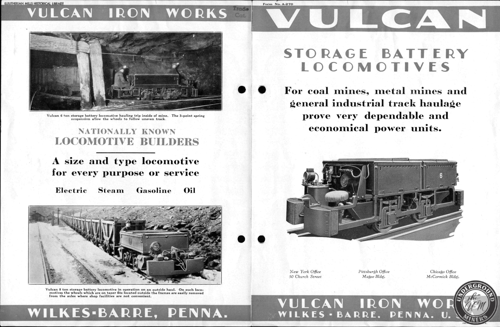 Vulcan Iron Works – Underground Miners